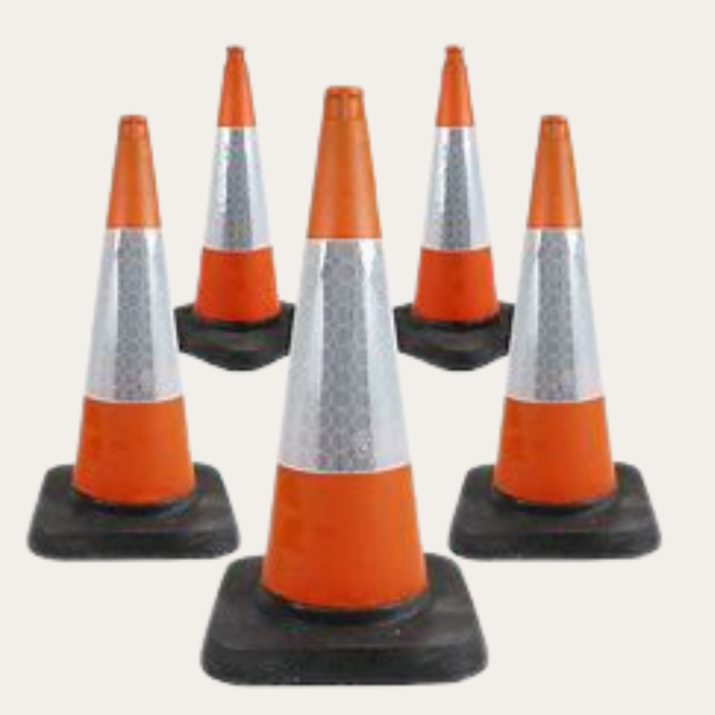 150 Heavy Duty 2-Part 750mm Highwayman Road Cone - Safety Solutions NI