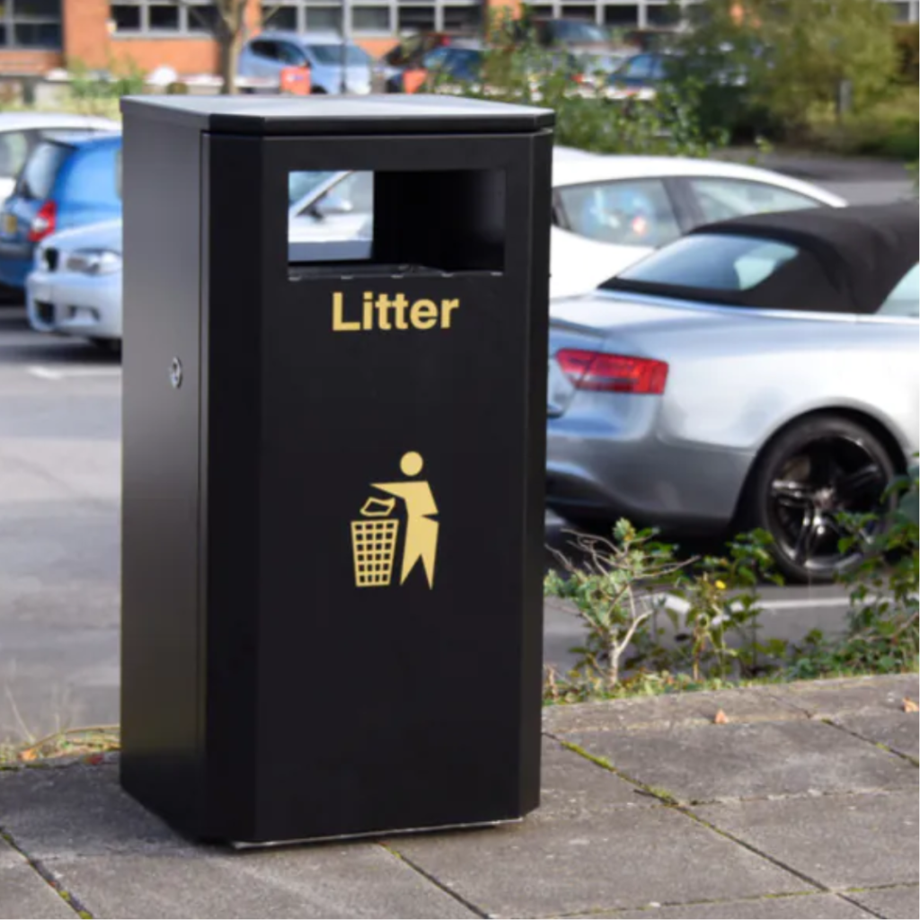 Pallet of 6 Broxap Derby Compact Litter Bins - Safety Solutions NI