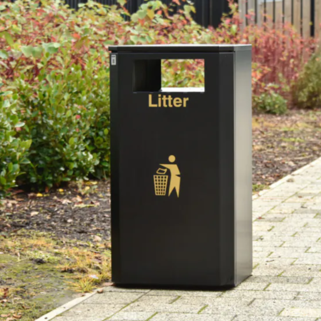 Pallet of 6 Broxap Derby Compact Litter Bins - Safety Solutions NI