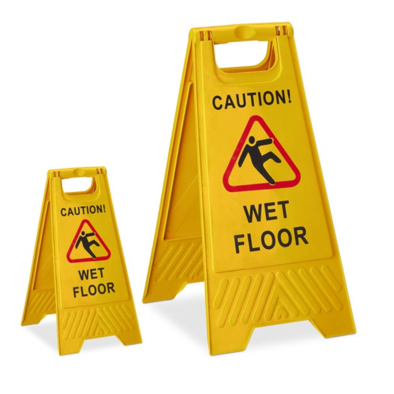 24 Free Standing Caution Wet Floor Signs - Safety Solutions NI